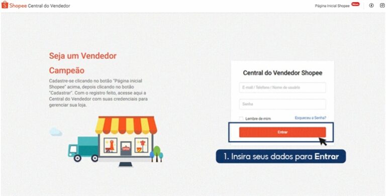 Central do Vendedor Shopee: cadastro, como entrar no app e site